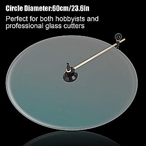 Circular Glass Cutter, 6 Wheel Compasses Circular Cutting Cutter with Suction Cup Circle(60CM)
