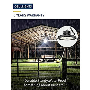 Super Bright UFO LED High Bay Light 150W 22500lm 5000K, 30% Brighter than normal LED, Alternative to 600W MH/HPS for Shop Garage Barn Warehouse Factory Gym, 100-277V, UL US Plug 5’ Cable, IP65