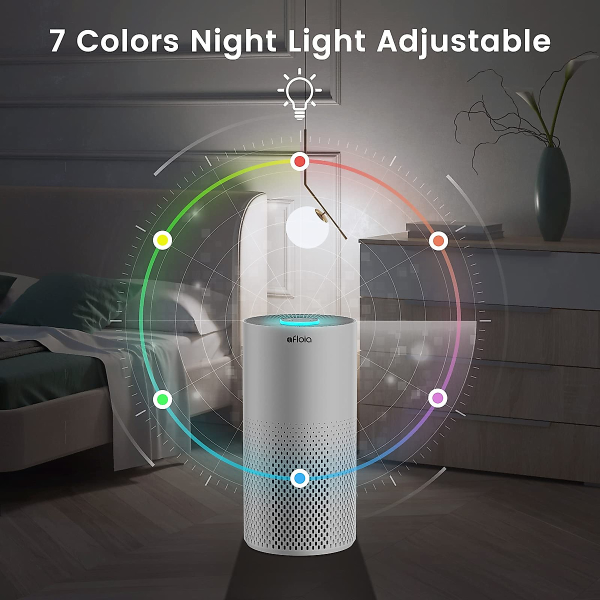 Afloia Air Purifiers for Home Bedroom Large Room Up to 1076 Ft², Kilo White, Afloia Toxin Remover Filter for Kilo, 1 Pack