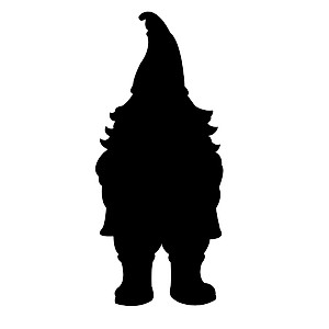 Pack of 3 Gnome Stencils, 16x20, 11x14 and 8x10 Made from 4 Ply Matboard