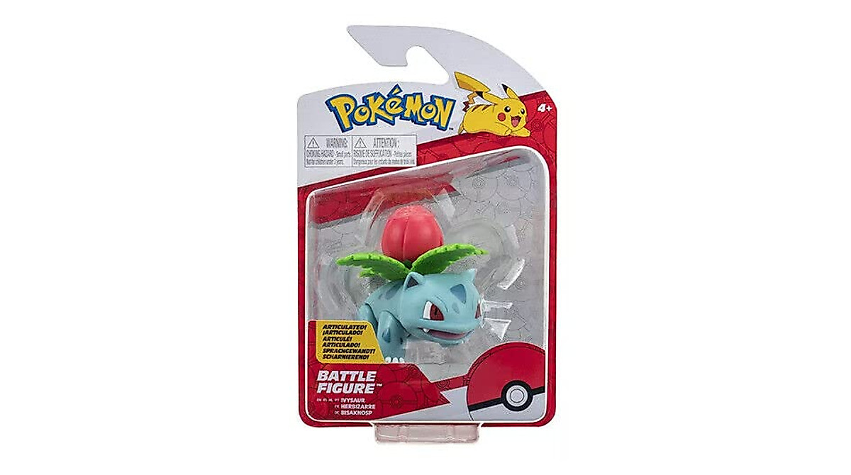 Pokemon Ivysaur 3-Inch Battle Figure Set | Collect & Play