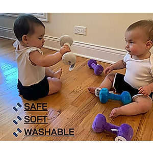 Baby Paper Baby Toys Plush Free Weight Toy | Sensory Toys for Baby Boy & Baby Girl | Toddler Toys Promote Sensory Play | Blue Stuffed Toy Safe for Kids & Infants | Washable, Portable, & Lovable