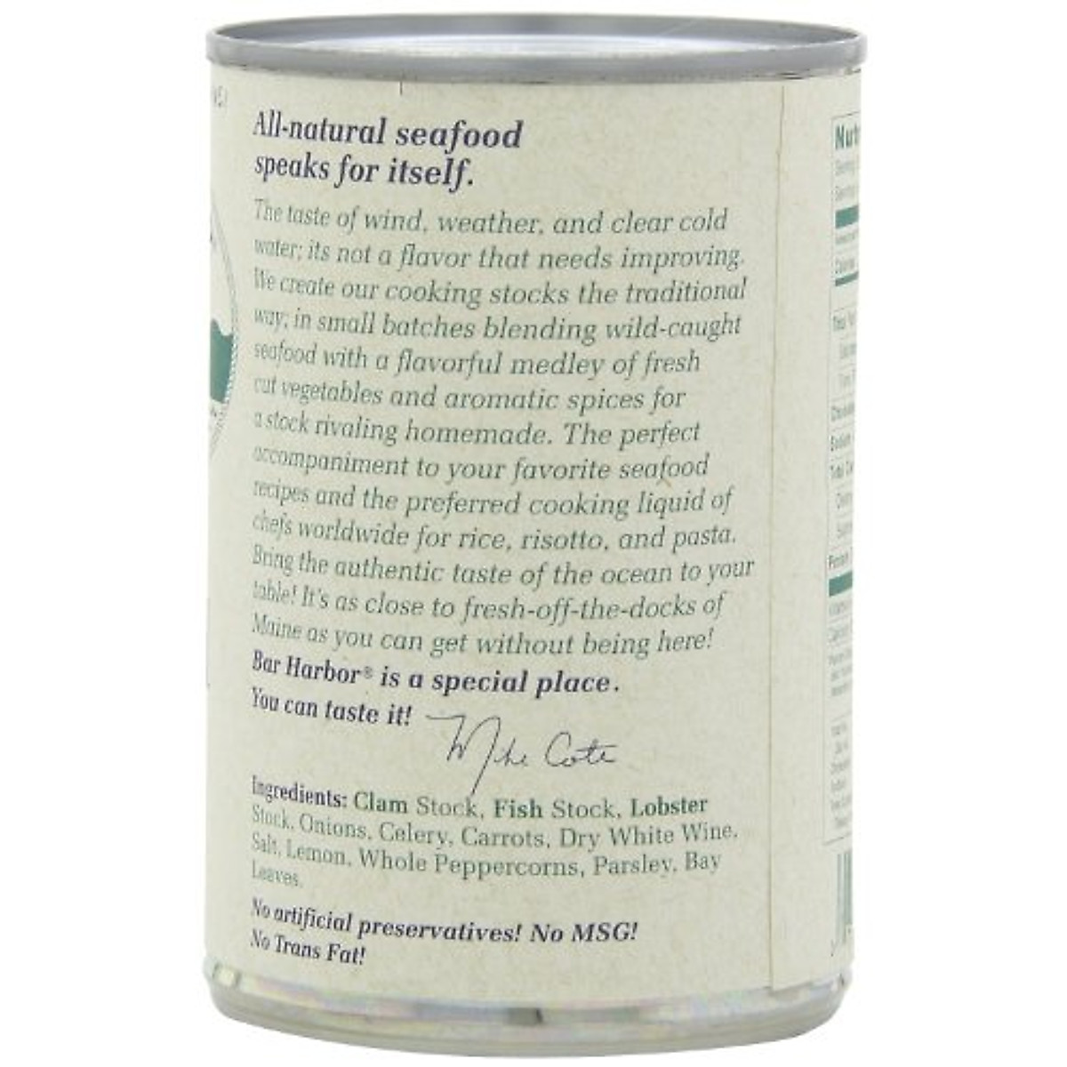Bar Harbor Seafood Stock - Maine Seafood Essence, Gluten-Free, All-Natural Ingredients - Ideal for Soups, Stews, and Seafood Dishes - 15 oz Can (Pack of 6)