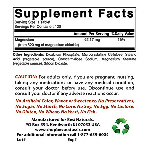 Best Naturals Celery Seed 600 Mg & Magnesium Chloride 520 mg