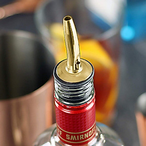 BarSoul Gold Boston for Professional Bartender and Home Bar Including 18oz & 28oz Tins, Strainer, Measuring Jigger, Muddler,Mixing Spoon and Cocktail Pourer (9 Piece), 2