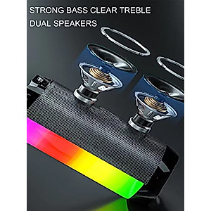 CZRXLLGD Portable Wireless Bluetooth Speakers,Outdoor Sports Speakers with Bluetooth 5.0,IPX5 Waterproof,3D Stereo,8 Hours Playback time,with HD Sound for Pool, Beach, Travel