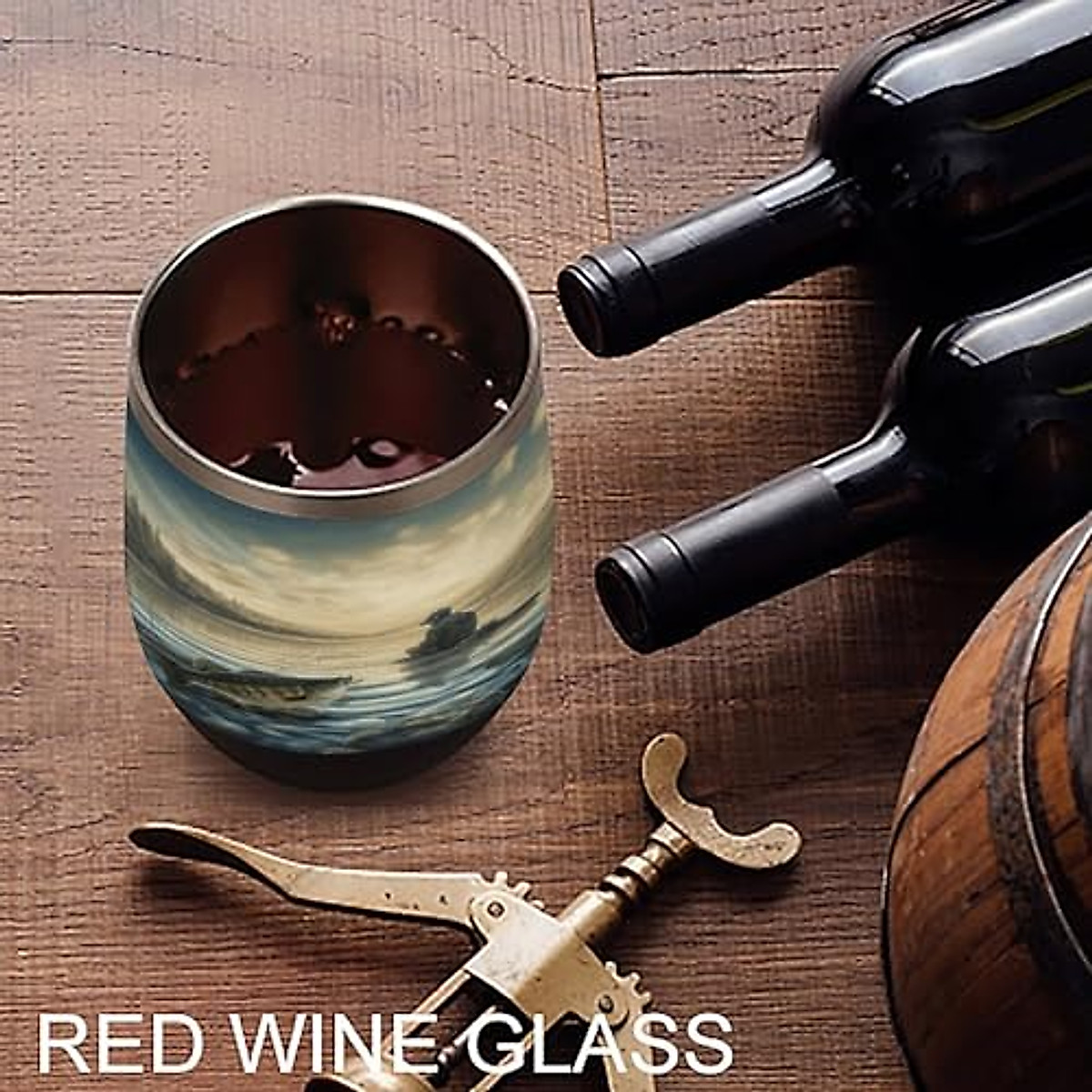 WYUSPGK 304 Stainless Steel Insulated Cup, Lake Fish Fishing Print Smooth Rim, Durable & Reusable - Perfect for Office, Home, And Travel