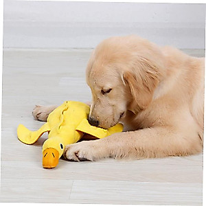 BCOATH Multifunctional Dog Chew Toy Squeaky Pet Molar Toy Interactive Plush Puppy Doll Stuffed Animal for Aggressive Chewers and Teething Puppies