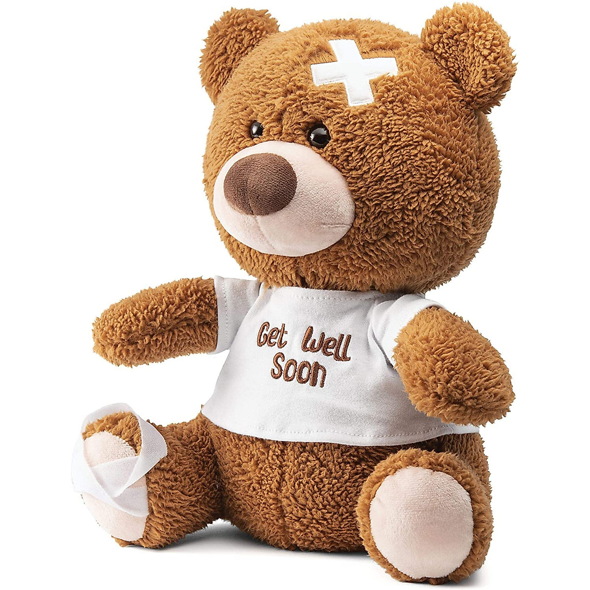 PREXTEX 12-Inch Get Well Soon Plush Bear - Soft Stuffed Teddy Bear - Get Well Soon Gifts for Kids Stuffed Animals - Get Well Soon Stuffed Toy - Get Well Soon Teddy Bear Plush - Get Well Gift
