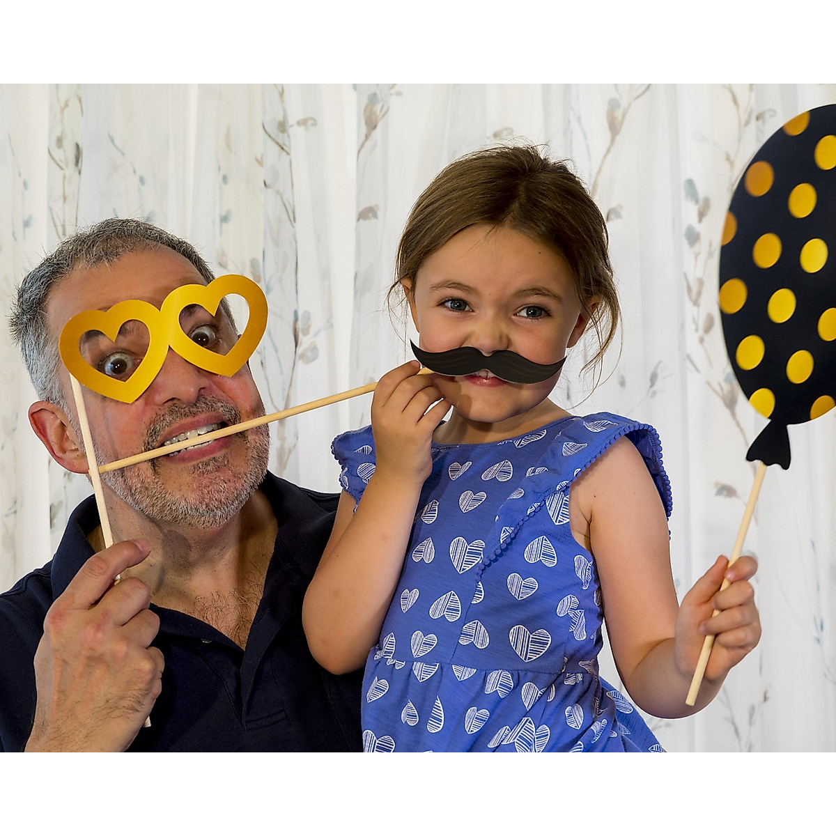 16th Birthday Photo Booth Props by PartyGraphix. DIY 16th Birthday Party Props Kit (34 Count, Black and Gold)