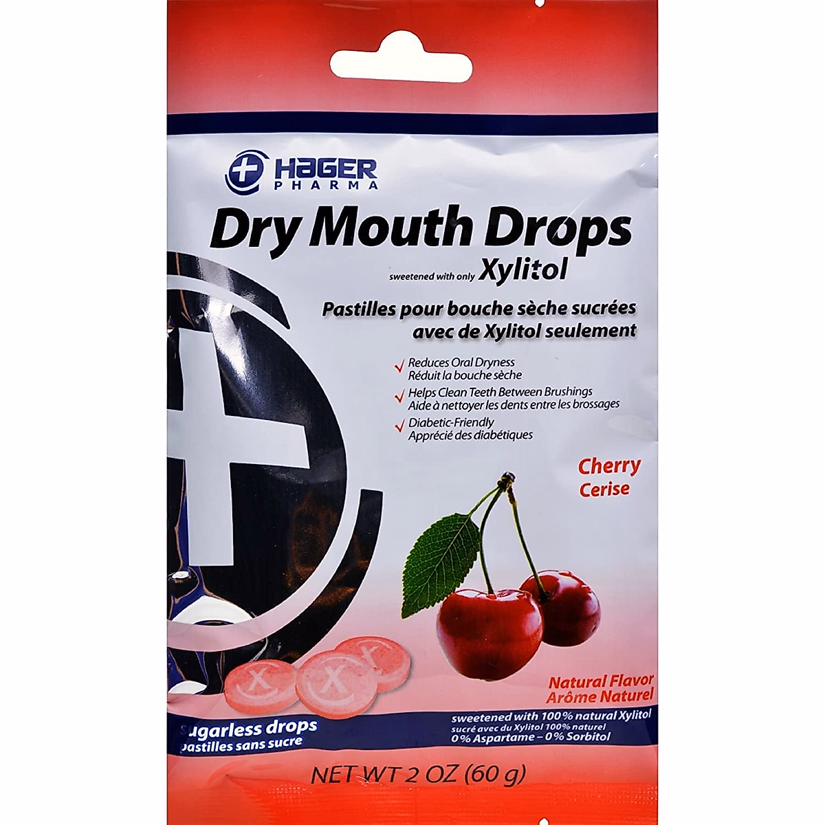 Miradent Dry Mouth Drops Cherry 2 Oz