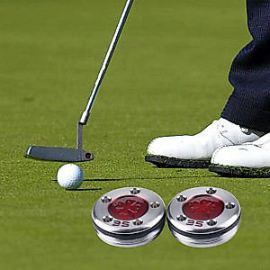 SEACLOUD Golf Custom Putter Screws Weights Red Lucky Four-Leaf 35g Compatible with Titleist Scotty Cameron Golf Club Heads Putters Newport