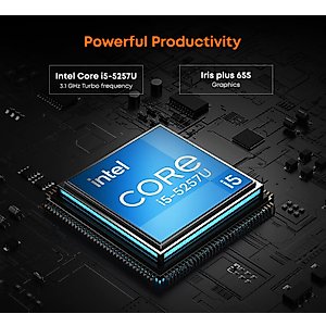 CHUWI CoreBox Mini PC, Windows 10 Mini Desktop Computers with Intel i5-5257U Processor(up to 4.1GHz),8GB RAM 256GB SSD, Dual WiFi/Gigabit Ethernet,Support Dual 4K Screen Display