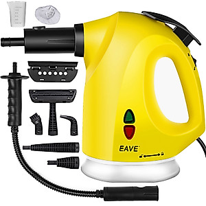 Handheld Steam Cleaner for Home Use, Fast Heating, Portable and Lightweight, with Lock Button and Full Accessory Set, Pressurized Hand Held Steamer for Cleaning Car, Tile Grout, Upholstery, Furniture
