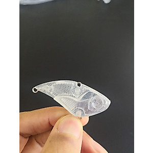 Unpainted Fishing Lure Blank VIB Bait 50MM 13.6G Lure Body S052