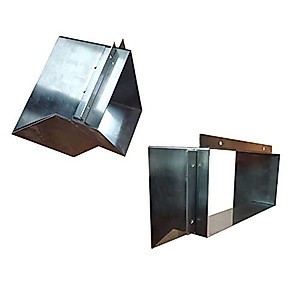 304 Stainless Steel Wall Mount Rectangle Open Rubbish Garbage Waste Trash Chute
