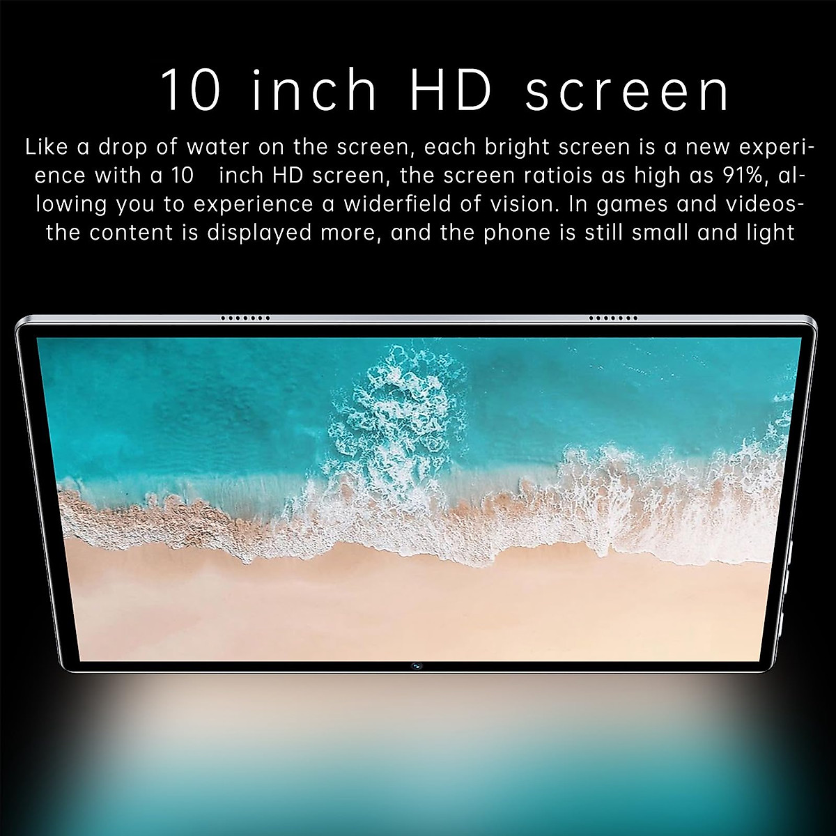 Pssopp Office Tablet, Octacore CPU FHD Display 100‑240V 5G WiFi HD (Blue)