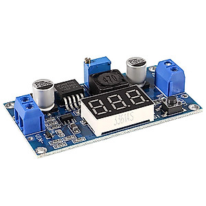 ALMOCN 2PCS LM2596S Buck Converter Step-Down Power Module DC to DC 4.0-40V to 1.25-37V Voltage Regulator with LED Voltmeter Digital Display
