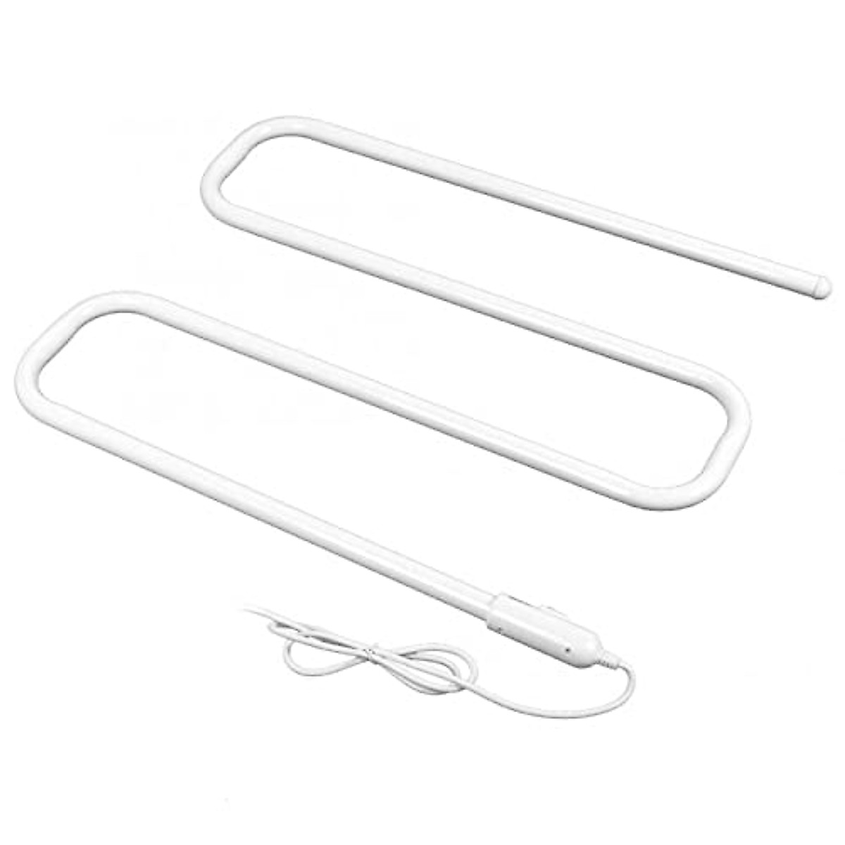 Wall-Mounted Toilet Bathroom Electric Heating Towel Bath Towel Drying Rack Constant Temperature,White