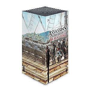 Head Case Designs Officially Licensed Assassin's Creed Group Key Art Black Flag Graphics Matte Vinyl Sticker Gaming Skin Decal Cover Compatible with Xbox Series X Console