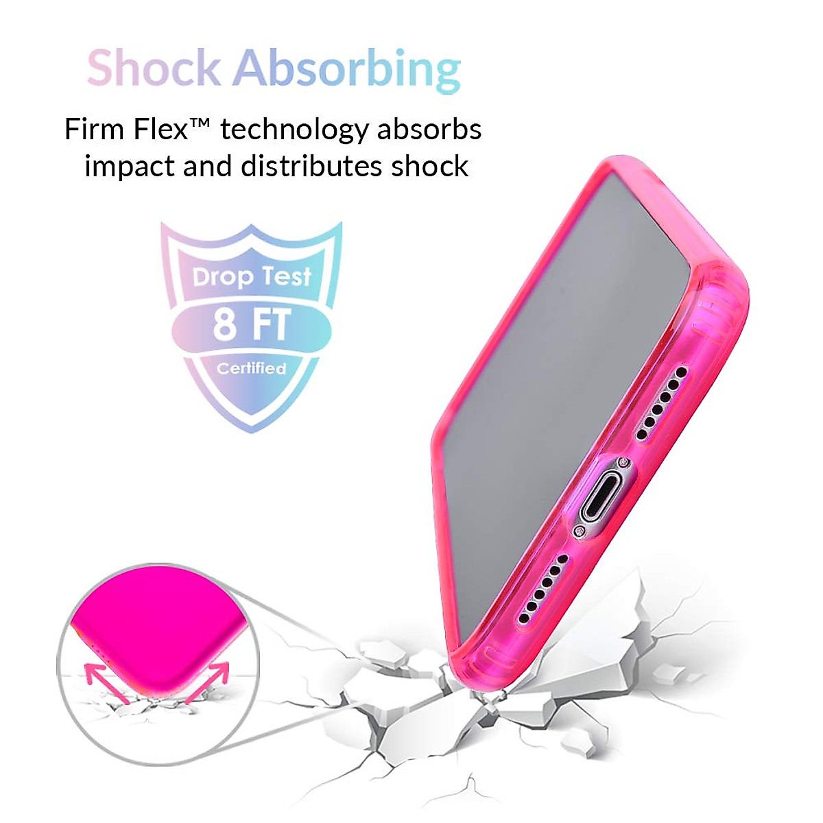 Velvet Caviar Compatible with iPhone 11 Case Neon Pink - Cute Clear Protective Phone Cover for Women, Girls (Hot Pink)