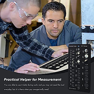 Weewooday Stainless Steel Drill Gauges for 1/16 Inch to 1/2 Inch Size Bits, 17/64-1/2 0.062-0.250 Bolt and Wire Diameter Index Gauge, 29-Hole Use for Accurate Measurement Equivalents(Black)
