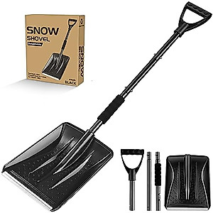 Snow Shovel, Emergency Snow Shovel for Car Large Capacity Lightweight and Detachable Snow Shovel for Driveway Portable Shovel for Home Garden Camping