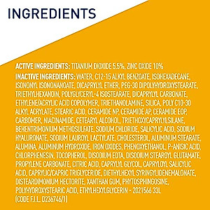 CeraVe Tinted Sunscreen with SPF 30 | Hydrating Mineral Sunscreen With Zinc Oxide & Titanium Dioxide | Sheer Tint for Healthy Glow | 1.7 Fluid Ounce