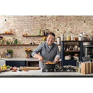 Tefal Jamie Oliver 30 cm Big Batch Pan, Non Stick Hard Anodised, H9125444