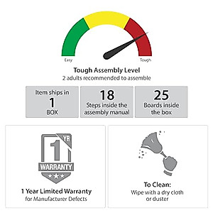 Ameriwood Home Barrow Creek Fireplace Console with Glass Doors, TVs up to 60", White