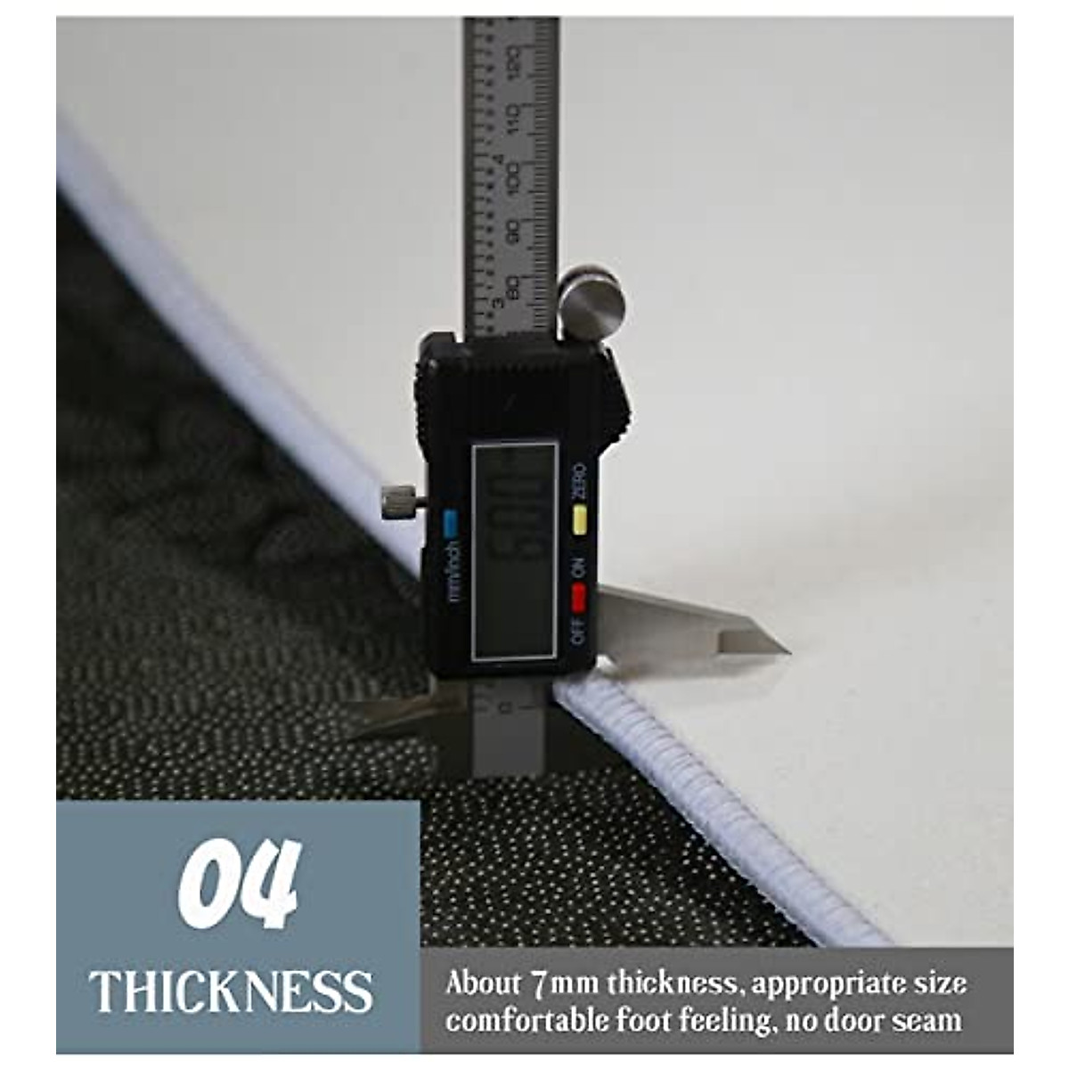 Fluffy Rug 8x10 Feet / 240x300 cm Faux Wool Indoor Accent Rug Non-Slip Low-Pile Carpet for Entrance Living RoomBedroom Dining Table 3D Green Yellow White Flower Pattern