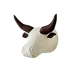 soarflight Animal Heads Wall Hanging Decor for Kids Room Elephant Deer Cow Dog 3D Head Wall Mount Decor Child Room Kindergarten Wall Hanging Mounted for Children Room Nursery Room Decoration Cool