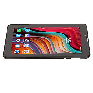 HD Tablet, Front 500W Rear 800W 100-240V Octa Core 7 Inch Calling Tablet 2.4G 5G Dual Band WiFi Black for Reading for Playing Games (US Plug)