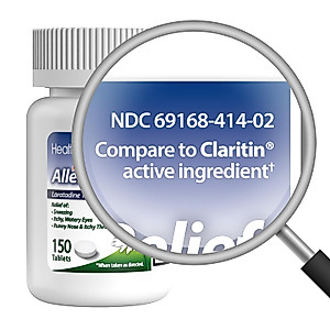 HealthA2Z® Allergy Relief | Loratadine 10mg | Antihistamine | Non-Drowsy | Relief from Itchy Throat, Sneezing, Runny Noses |24-Hours Allergy Medicine (150 Tablets)