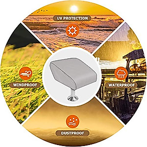 iCOVER Boat Folding Seat Cover-2 Pack 600 Denier Canvas Waterproof Heavy-Duty Weather Resistant Material Trailerable Fishing Chair Cover