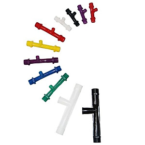 1/4 Inch Interface Venturi Injector, Venturi Injector for Air Water Mixing, PP material White (1690 oz/h) 2pcs set