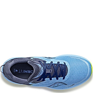 Saucony Women's AXON 3 Sneaker, Ether/Citron, 9