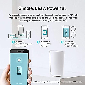 TP-Link Deco AX7800 Tri-Band Mesh WiFi 6 System (Deco X95) Whole Home Coverage up to 6100 Sq.Ft With AI-Driven Smart Antennas Multi-Gig Ethernet Replaces Wireless Router and Extender(2-Pack)(Renewed)
