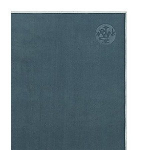 Manduka eQua Yoga Mat Towel - Quick Drying Microfiber, Lightweight, Easy for Travel, Use in Hot Yoga, Vinyasa and Power, 72 Inch (182cm), Sage Green