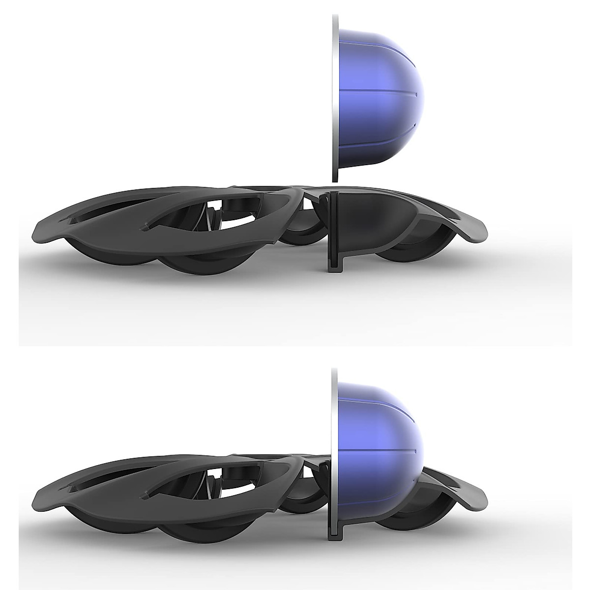 EVERIE Rotary Coffee Pod Capsules Carousel Holder Organizer Compatible with 40 Nespresso Vertuoline Capsules (Black)