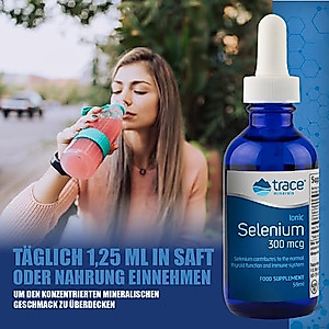 Trace Minerals | Liquid Ionic Selenium 300 mcg Dietary Supplement | Antioxidant, Supports Immunity, Thyroid Health | Vegan, Gluten Free, Non-GMO | 2 fl oz (1 pack), 48 servings