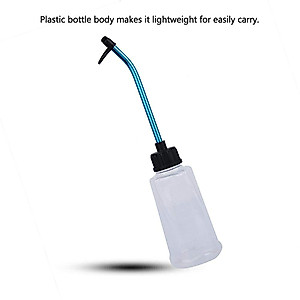 Fuel Filler Bottle, 250ML Universal RC Car Accessory Nitro Engine Fuel Filler Bottle with Aluminum Alloy Bottle Straw for RC Model Car White Fuel Bottle