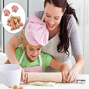 Paw Mold and Dog Bone Mold Silicone Baking Molds 2pcs Biscuits Mold Muffin Mold, Hard Candy Mold, Chocolate Cookies Molds for Pets and Kids, blue.