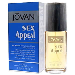 Jovan Sex Appeal for Men Cologne Spray, 3 Fl Oz