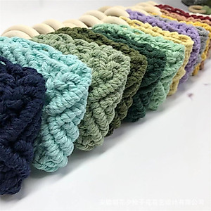 Macrame Kitchen Towel Holder, Macrame Towel Holder Ring, Macrame Dish Towel Holder, Macrame Towel Holde, Handmade Macrame Dish Towel Holder Decoration for Kitchen/Bathroom, Crochet Towel Holder