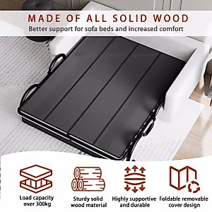 Imperius® Sleeper Sofa Bed Support Board,Sleeper Sofa Support for Sofa Bed Slats,Sleep Sofa Bar for Sofa Bed or Pullout Couch,No Assembly Needed(Queen 48x60)