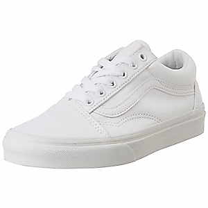 Vans Women's UA Old Skool Sneakers, True White, 8 Medium US