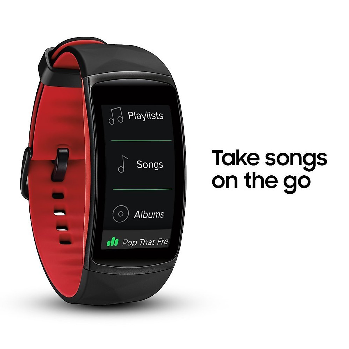 SAMSUNG Gear Fit2 Pro Fitness Smartwatch (Small) - Red (Renewed)