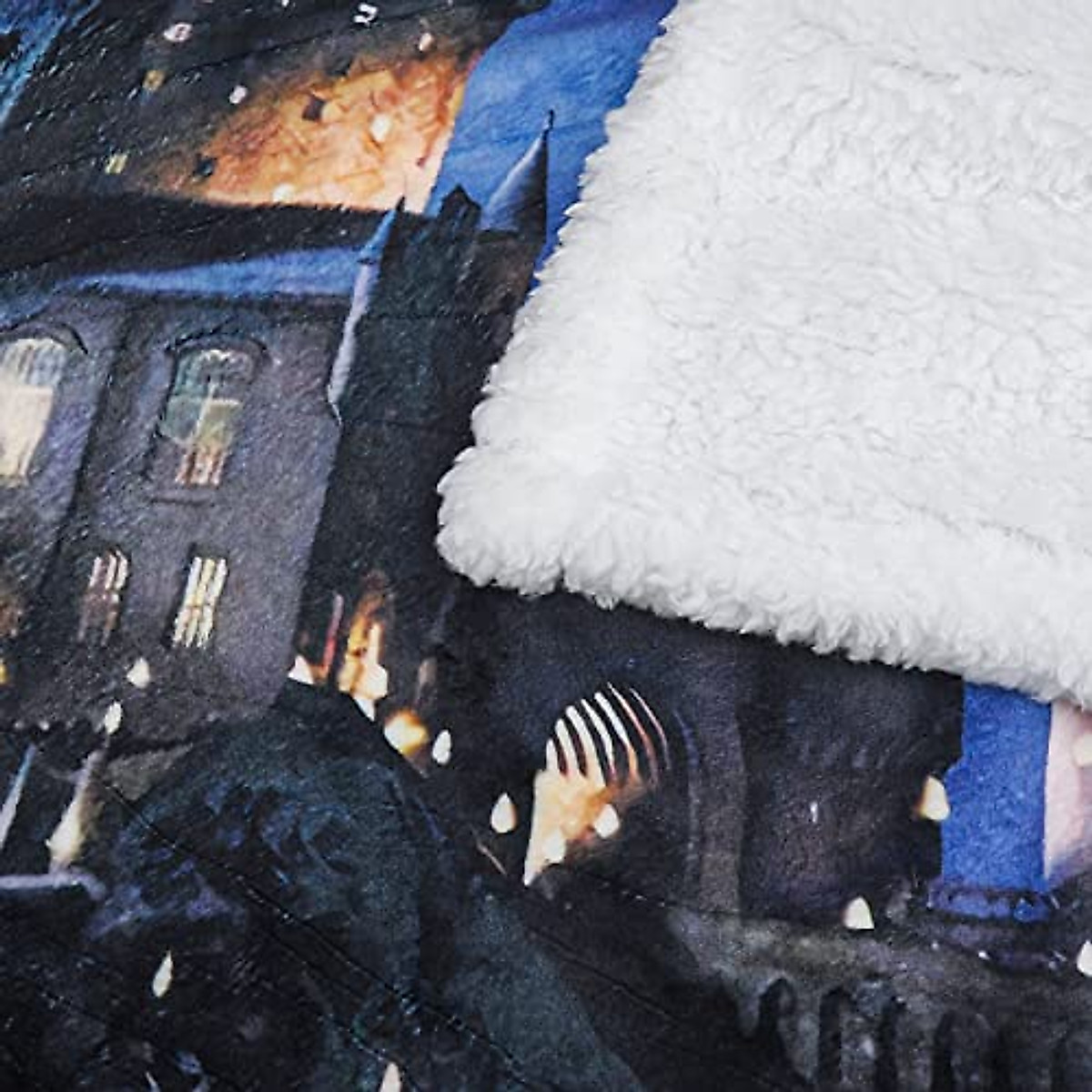 Fleece Blanket Throw Blanket for Couch Harry Gifts Fuzzy Cozy Sherpa Soft Blankets, 50x60 in