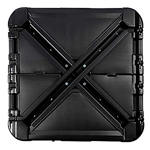 Sunnyglade 33" x 33" Offset Patio Umbrella Base Sand/Water Filled Square Umbrella Stand with Wheels